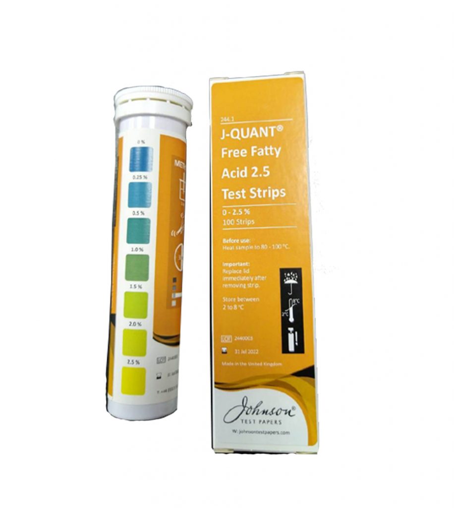 J-QUANT Free Fatty Acids 2.5 | Oil Test kit suppliers in Dubai